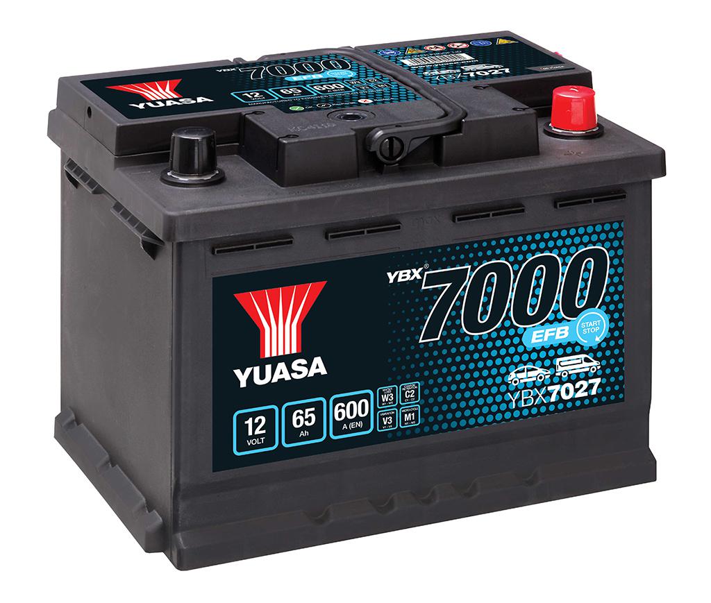 Yuasa EFB Start-Stop battery YBX7027 12V 60Ah 560A (YBX7000 series ...